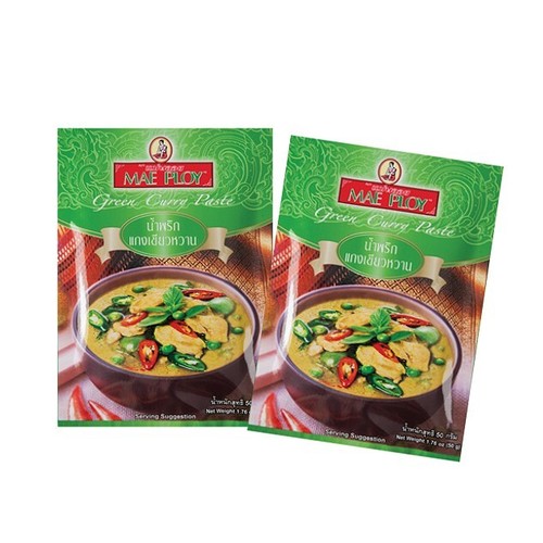 2x MAE PLOY Green Curry Paste Cooking Recipe Thai Food Original ...