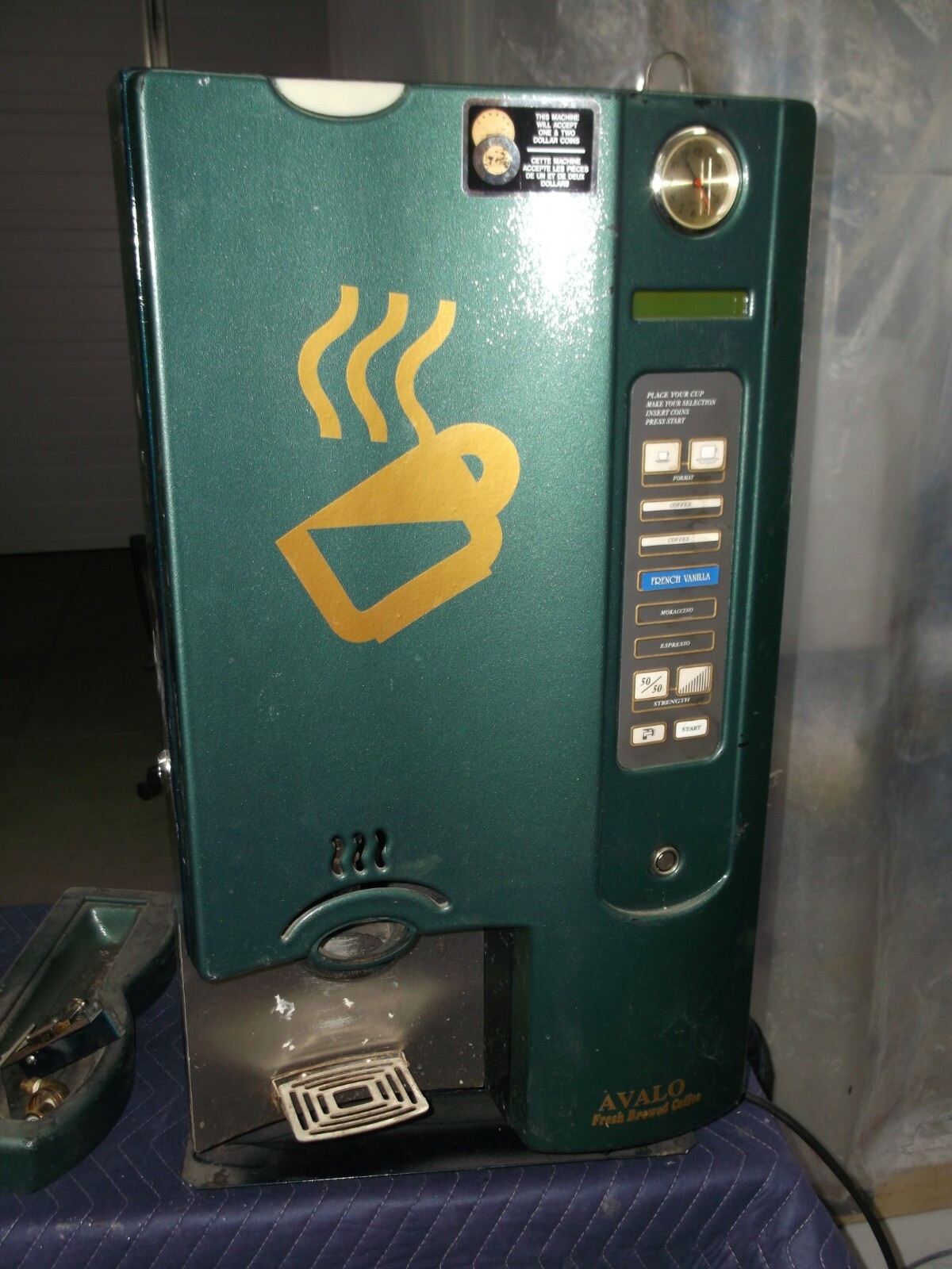 CAFECTION AVALON COIN COFFEE MAKER MODEL AV9610 DRIP CATCH TRAY WITH ...