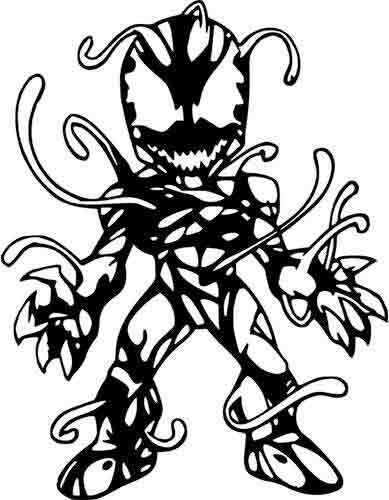 Chibi Carnage Spiderman Marvel Comics Car Truck Wall Window Vinyl Decal ...