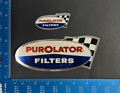 Lot (2) original Purolator Filters racing decals stickers NHRA NASCAR ...