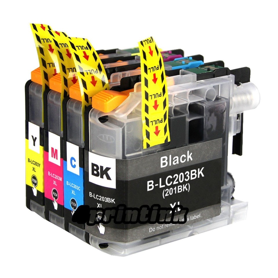 Printer Ink cartridge for Brother LC203 LC201 MFC-J460DW MFC-J480DW MFC ...