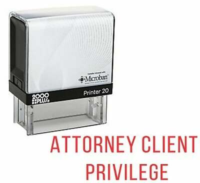 Attorney Client Privilege Office Self Inking RED Rubber Stamp,Cosco ...