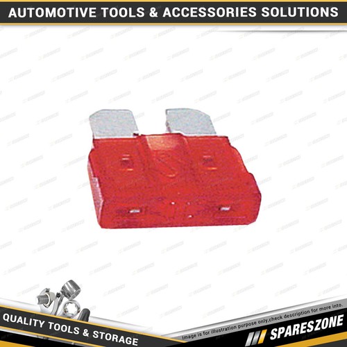 100 Pcs of Charge 10 Amp Blade Fuse Red Colour - Car Truck Auto Fuses ...