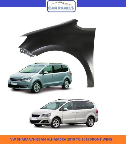 VW SHARAN FRONT WING 2010 -2015 LH LEFT NS NEARSIDE PASSENGERS PRIMED ...