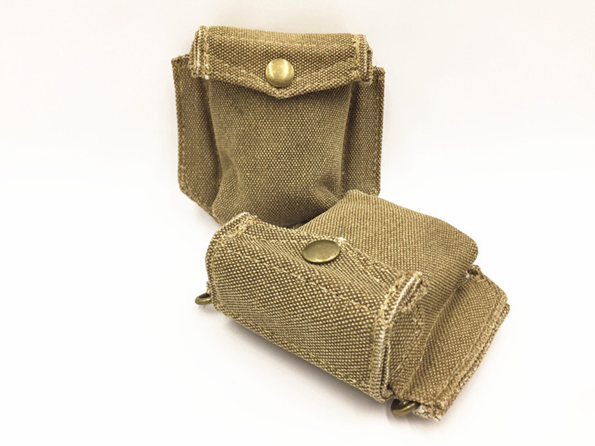 UK ARMY P37 PISTOL AMMO POUCH Compass BAG Khaki-a pair | eBay