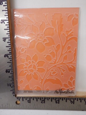 THE PAPER STUDIO FLOWERS EMBOSSING FOLDER EUC A32247 | eBay