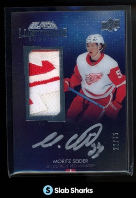 2021 SP SPX MORITZ SEIDER UD BLACK LUSTROUS ROOKIE AUTO PATCH MEM RC ...