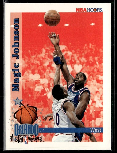 1992-93 Hoops #309 Magic Johnson Lakers Basketball Card 1203B | eBay