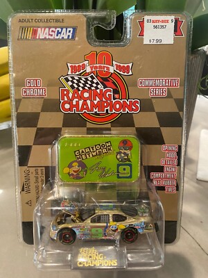Racing Champions NASCAR Gold Chrome Diecast #9 Jerry Nadeau Cartoon ...