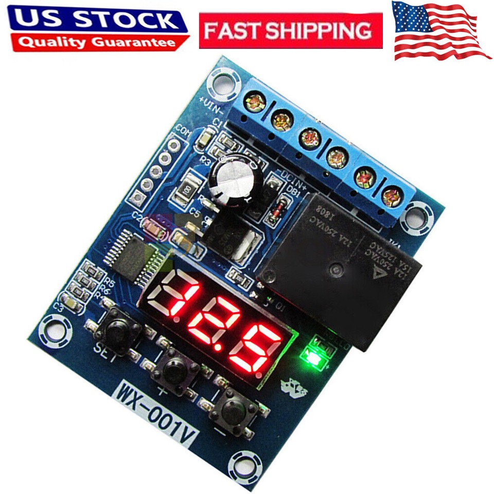 DC 12V Voltage Detection Relay Charging and Discharging Detection ...