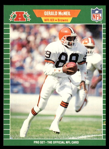 1989 Pro Set Gerald McNeil #81 Cleveland Browns 54C | eBay