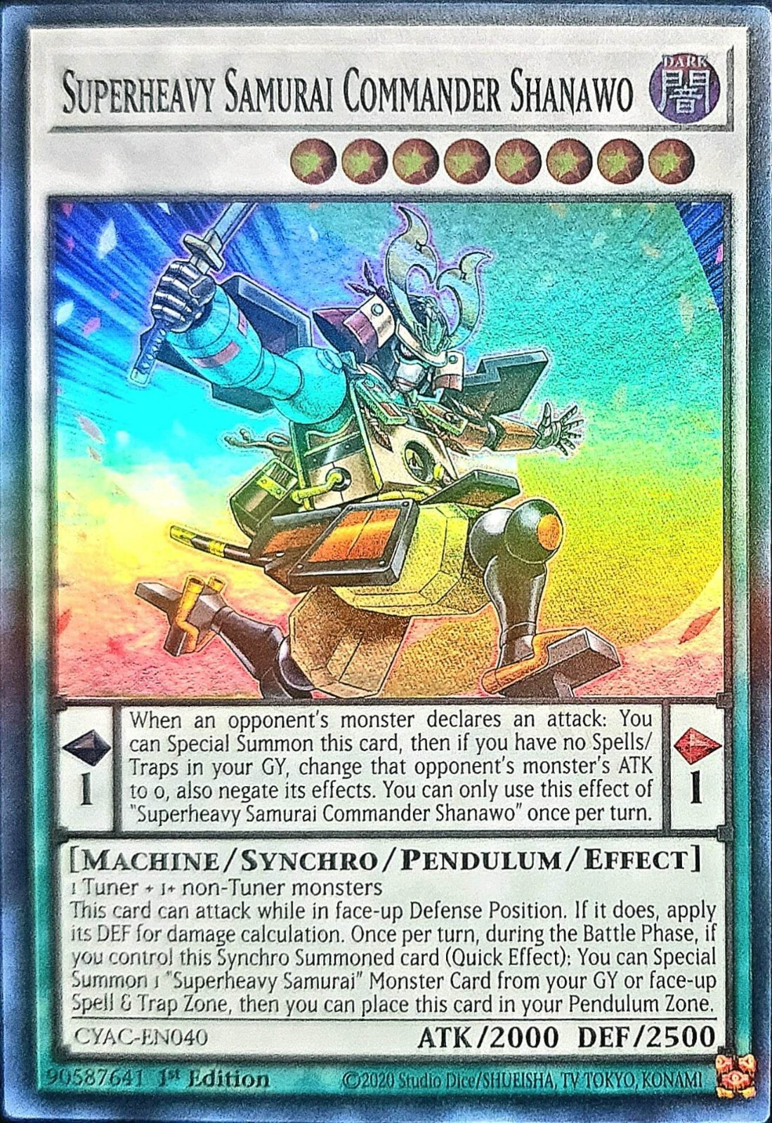 Superheavy Samurai Commander Shanawo CYAC-EN040 | eBay