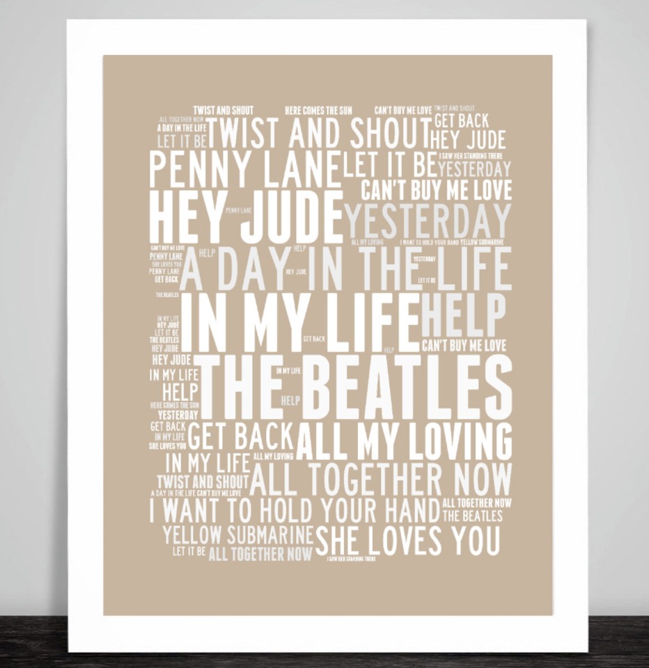 Elvis Presley Word Art Print Song Music Titles Lyrics Just Pretend ...