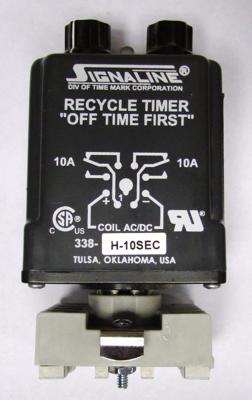TIME MARK SIGNALINE 338 H 10SEC 10 Amp Recycle Timer Timing Relay with ...