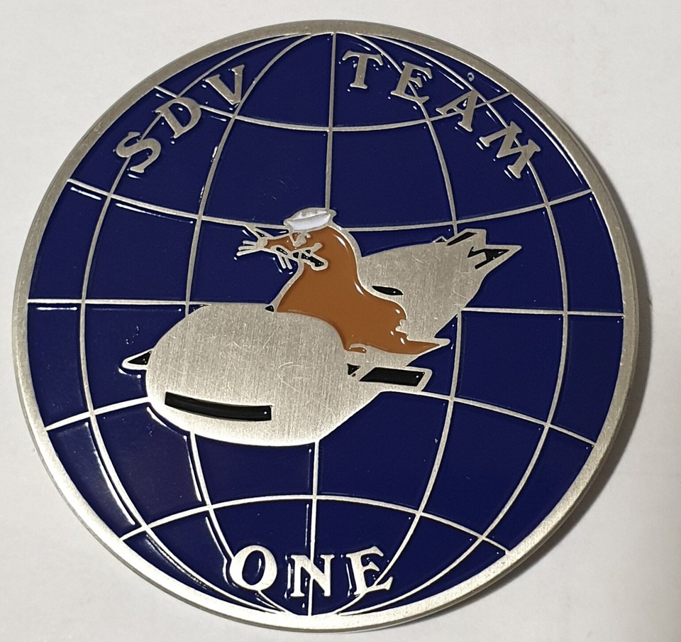 Authentic Rare Seal Delivery Vehicle Team One SDVT-1 Operation red ...