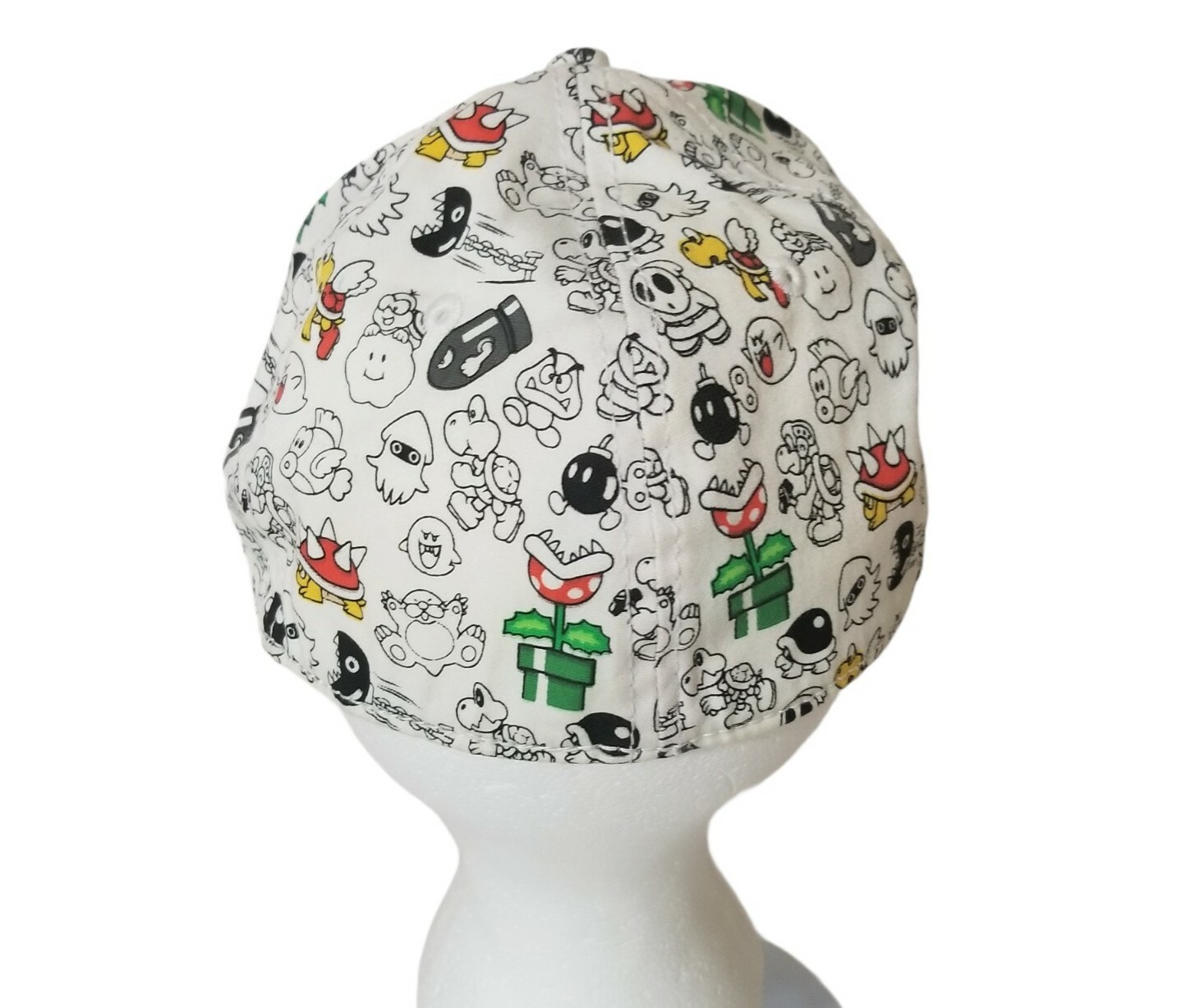 Nintendo Super Mario Character Print Cap Hat Fitted 2… - Gem
