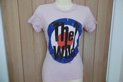 *NEW* AMPLIFIED THE WHO MOD TARGET PINK T SHIRT VINTAGE LOOK M 10 100% ...