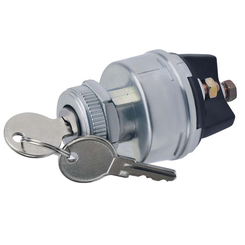 Universal Ignition Key Starter Switch & 2 Keys 4 Position For Car ...