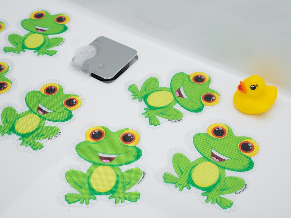 NON SLIP SAFETY FUN BABY BATH SHOWER CARTOON MAT STICKERS FOR CHILD ...