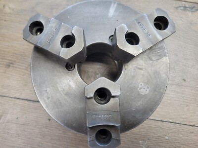 HARDINGE 6 " 3 JAW CHUCK 2 PC JAWS W/ HARDINGE THREAD 2 3/16 - 10 | eBay