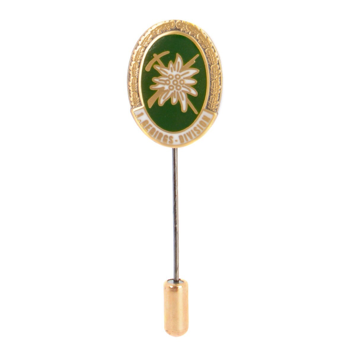 Gebirgsjager Division Edelweiss Stick Pin Badge - Repro WW2 Mountain ...
