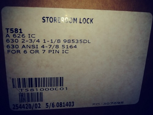 Falcon T581 A 626 IC Storeroom Lock, Satin Chrome | eBay