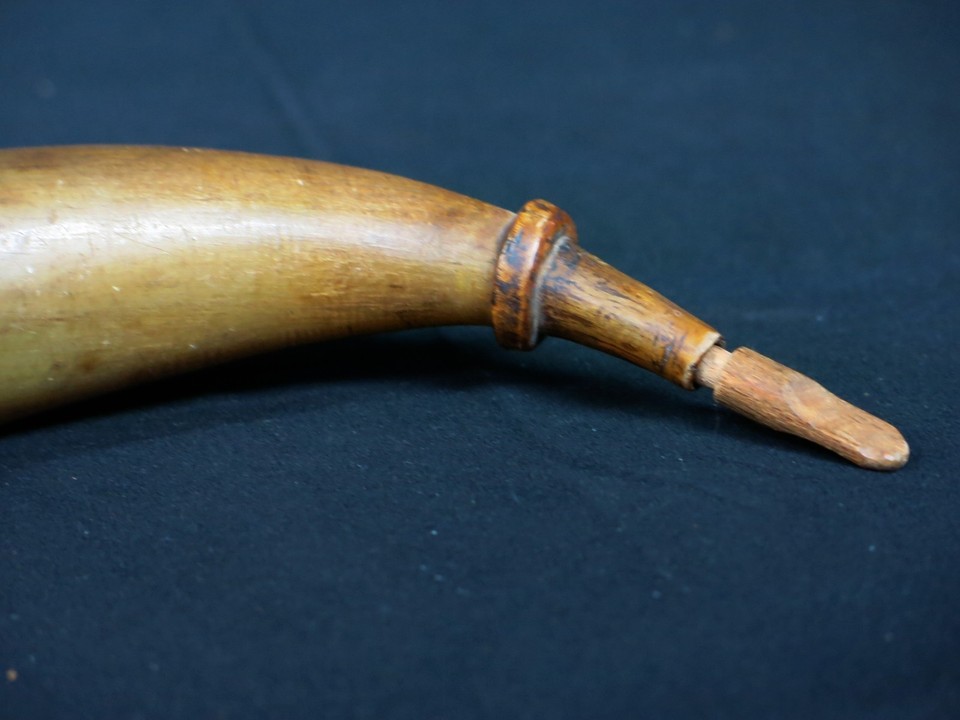 Antique Eastern Woodlands Buffalo Hunting Powder Horn | eBay