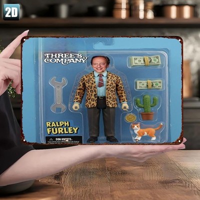 2D flat 1pc, Ralph Furley Action Figure from Three's Company ...
