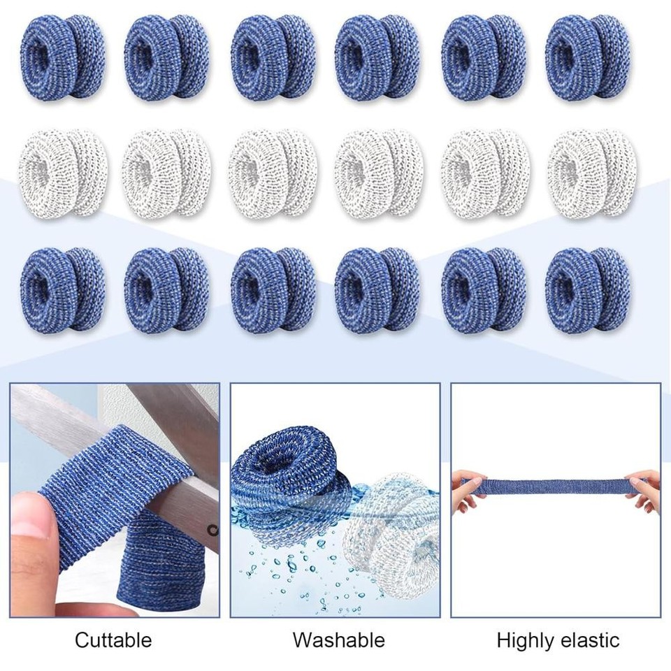 30 PCS Cotton Finger Protectors & Cots, Adjustable Finger Sleeves (1 ...