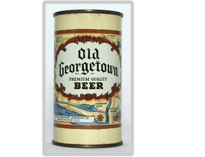 Vintage Flat Top Old Georgetown Beer Can Refrigerator / Tool Box Magnet ...