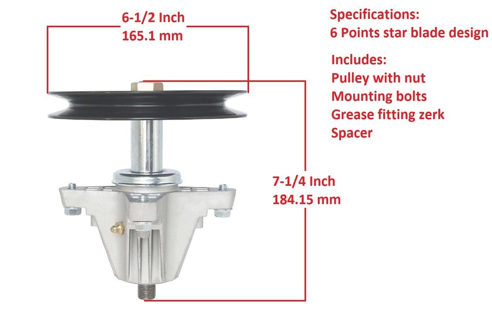 2 Pcs Spindle Assembly For Snapper SZ2046 SZ2246 771307 / 46" Deck ...