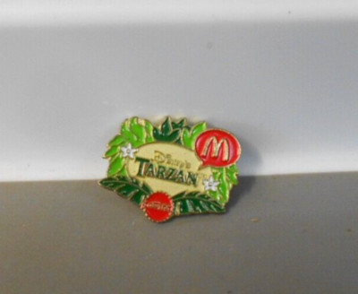 McDonald's Disney Tarzan Promotional Employee Hat Lapel Pin Coca-Cola ...