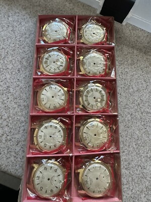 bulova watch dial case hands sealed NOS 10 piece lot | eBay