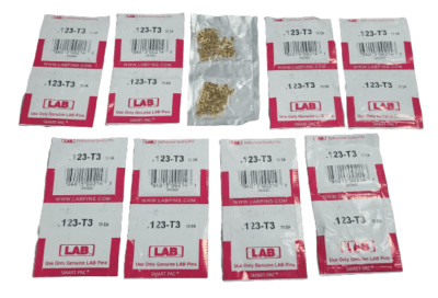 675-PACK LAB SECURITY Universal Replacement Pins.003 Increments Top ...