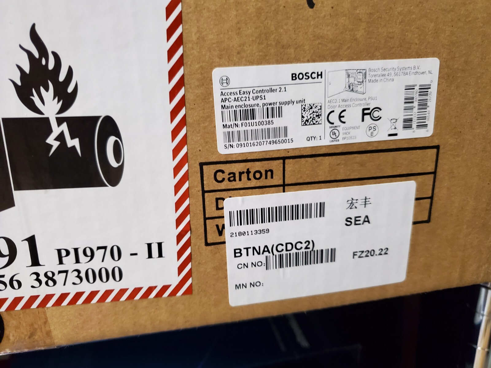 Bosch Access Easy 2.1 4 Door Controller,APC-AEC21-UPS1 for access ...