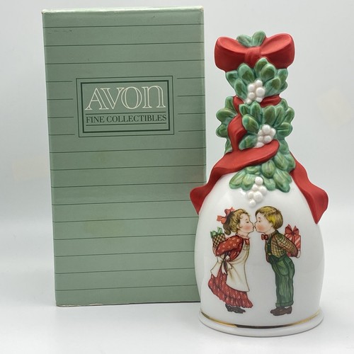 Vintage Avon Christmas Bell 1989 Under The Mistletoe | eBay