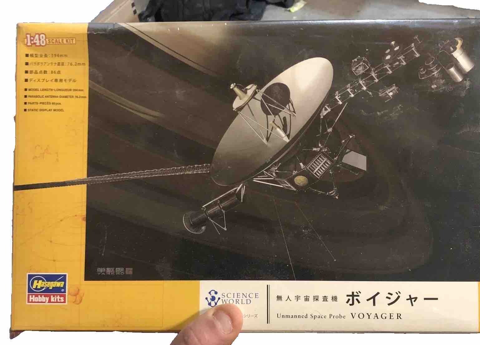 VOYAGER Space Probe Hasegawa 1/48 Scale NASA Unmanned Plastic Model Kit ...