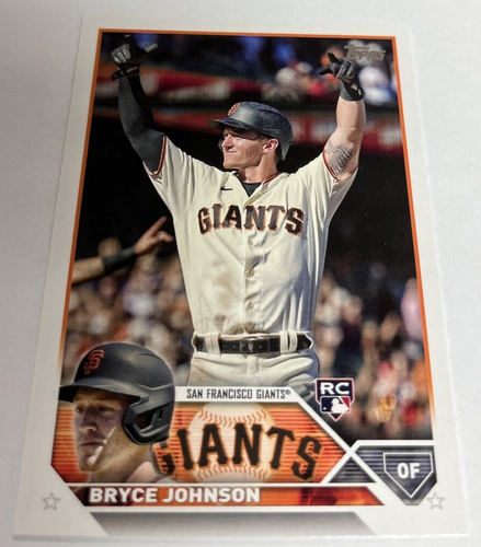 2023 Topps Baseball RC #571 Bryce Johnson (San Francisco Giants) | eBay