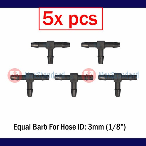 5X Solvent Resistant Tube Connector Adapter Ink Printer Hose Barb ...