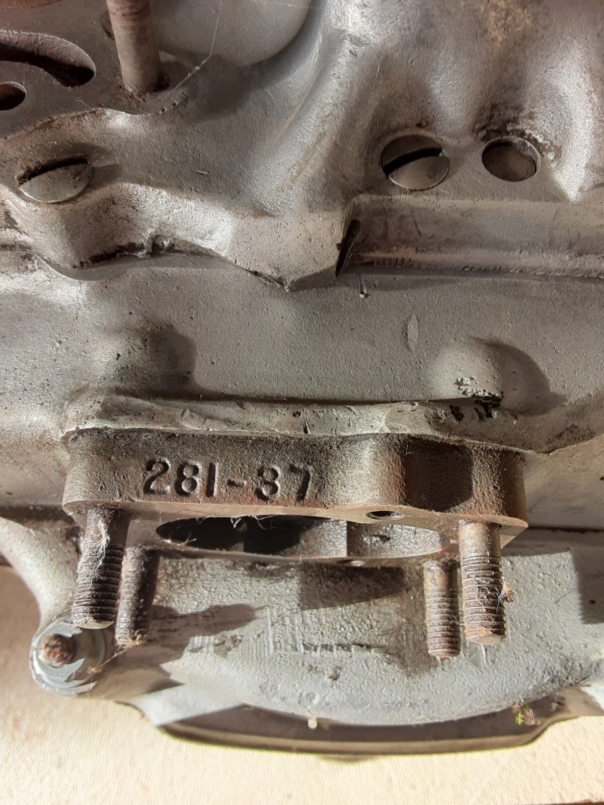 OEM 1938 Harley ULH Engine Case and Cover Matching Belly Numbers ...