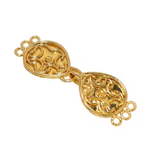 1 Set 52X18mm Multi Strand Toggle Clasp 3 Strand Gold Plated | eBay ...