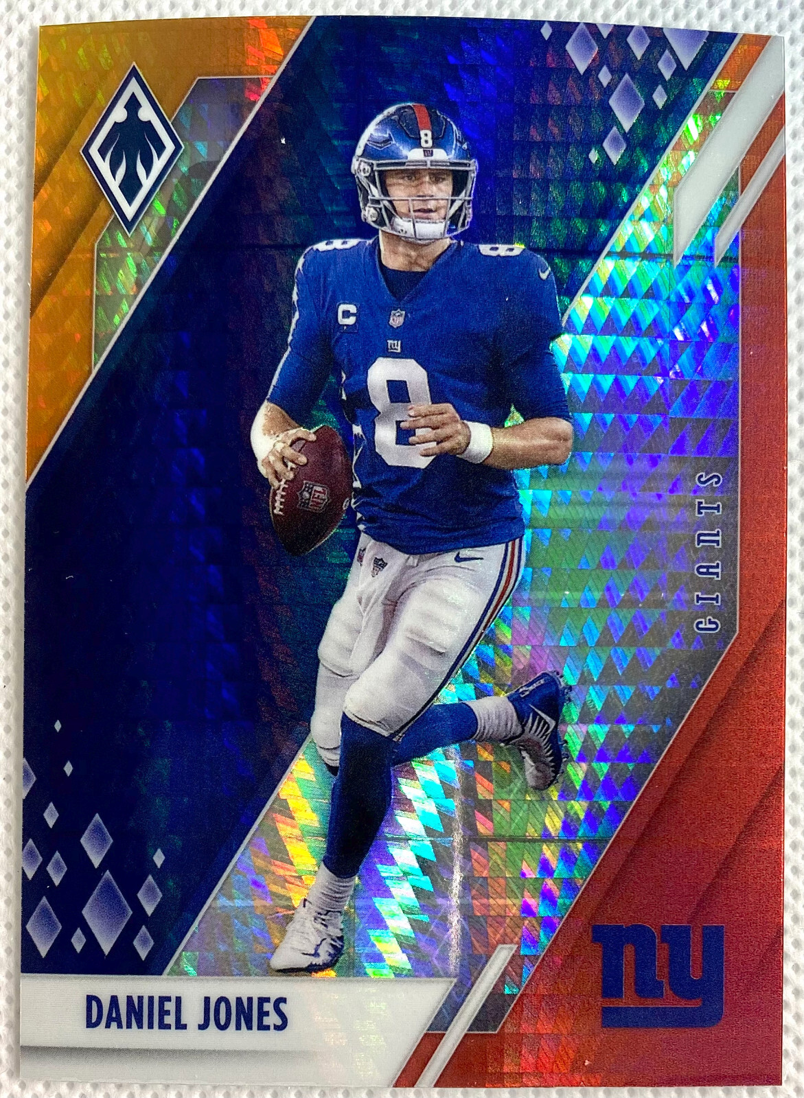 2021 Panini Phoenix Football Daniel Jones Fire Burst Card #69 SP New ...