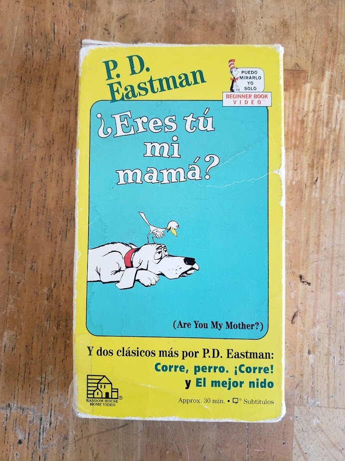 Spanish VHS childrens PD Eastman ¿Eres tú mi mamá? | eBay