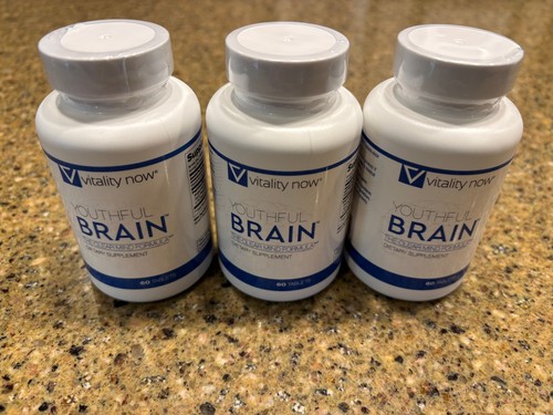 3 60 CT Bottles Vitality Now Youthful Brain Memory Brain Supplement, Exp 08/2026 | eBay