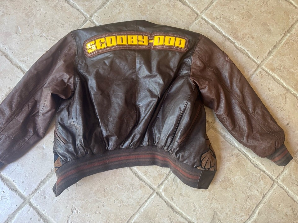 Vintage 1998 Scooby Doo Leather Jacket S/M | eBay