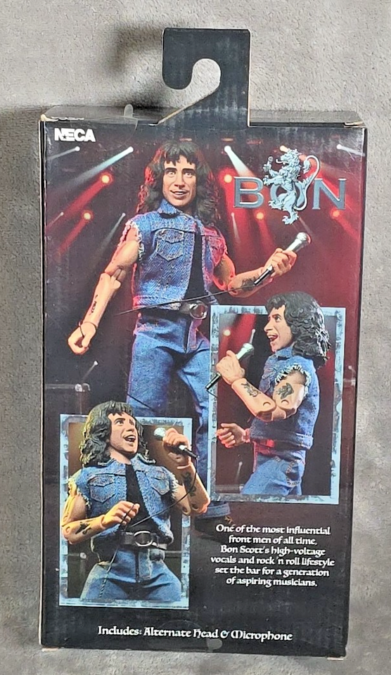 NECA AC/DC BON SCOTT Denim Daddy Action Figure 2022 Rock Legend ...