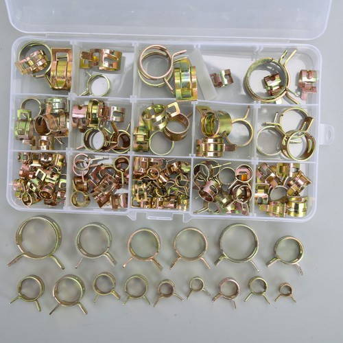 115 Stück 6-22mm Spring Clips Fuel Hose Line Water Pipe Air Tube Clamps ...