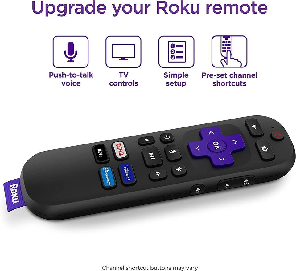 Roku RCA1R Official Voice Remote for Roku Players Roku Audio Roku TV | eBay