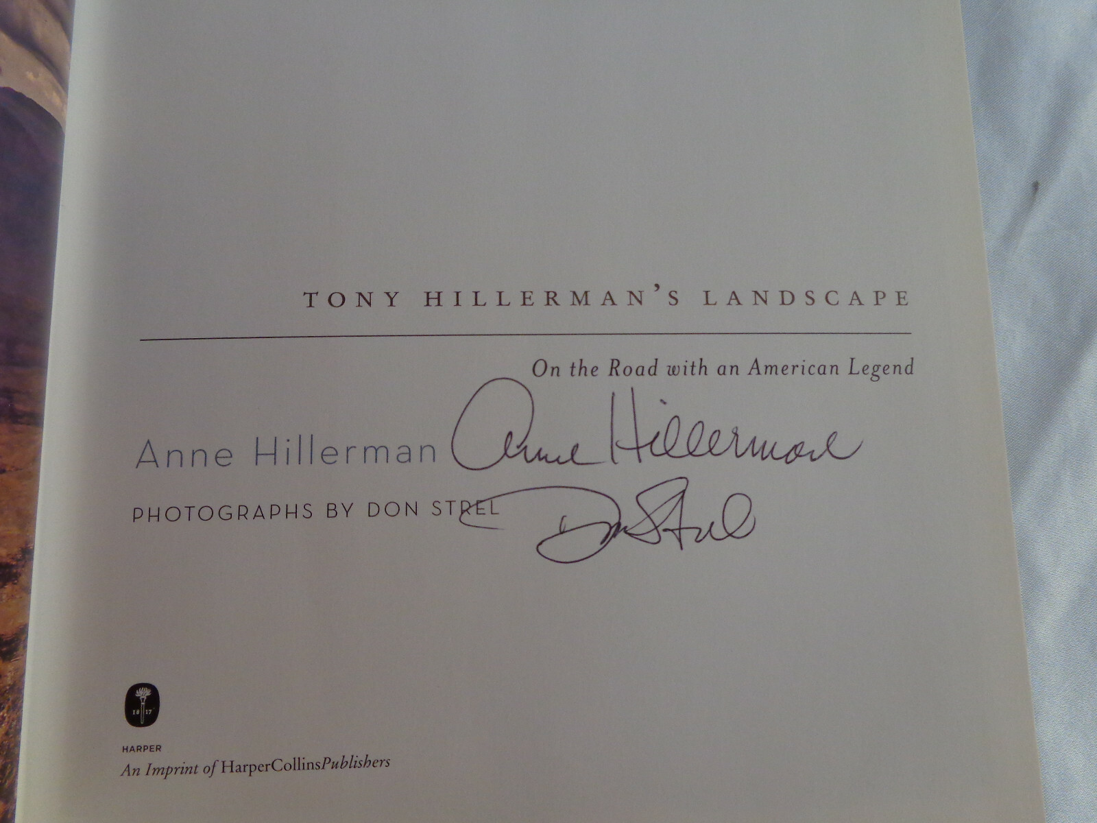 Tony Hillerman's Landscape Don Strel & Anne Hillerman SIGNEDx2 2009 1st ...