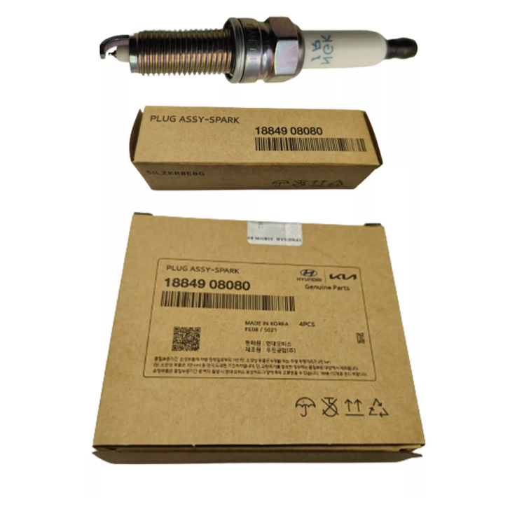Genuine Spark Plug Set 4 pcs For HYUNDAI KIA 1.6L turbo 18849-08080 ...